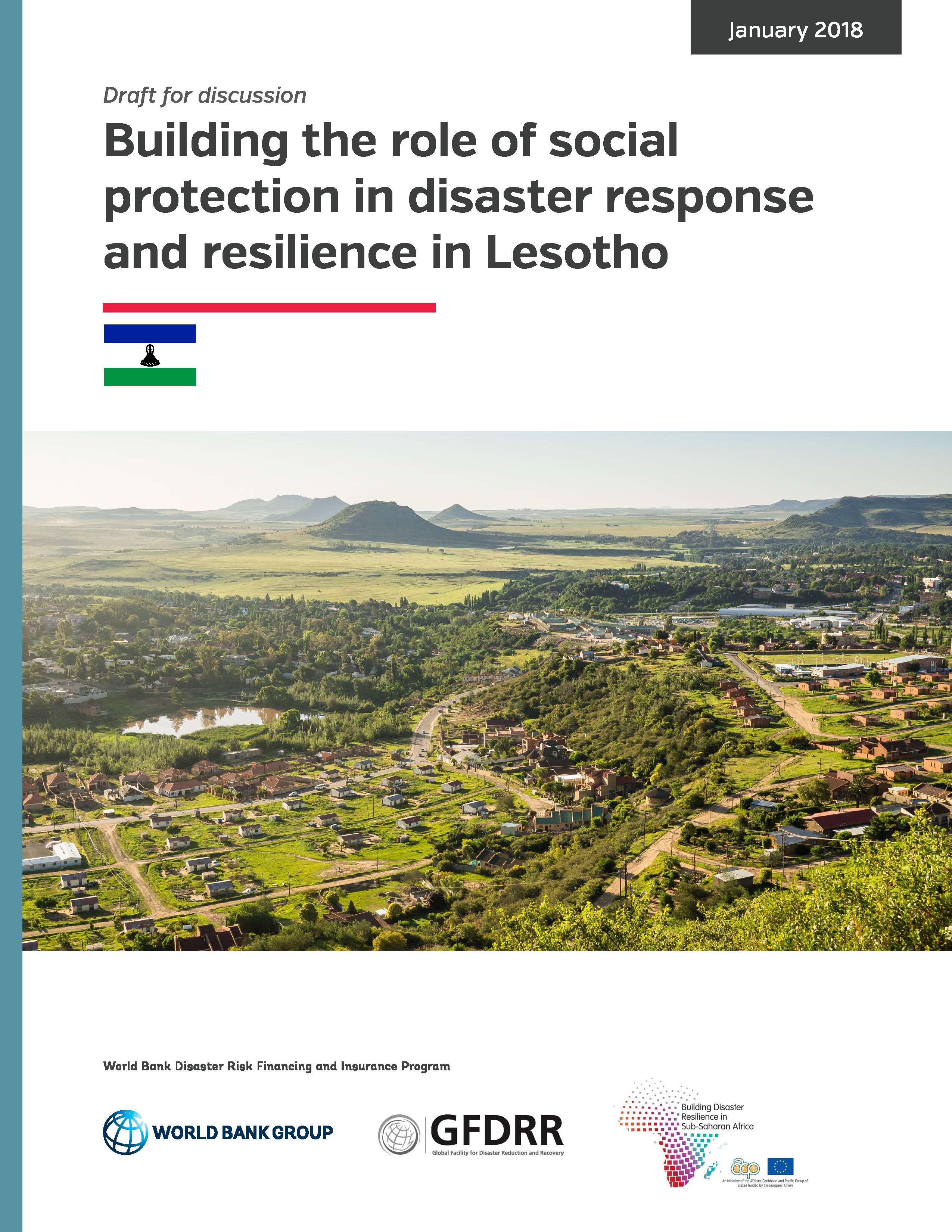 Building the role of social protection in disaster response and ...