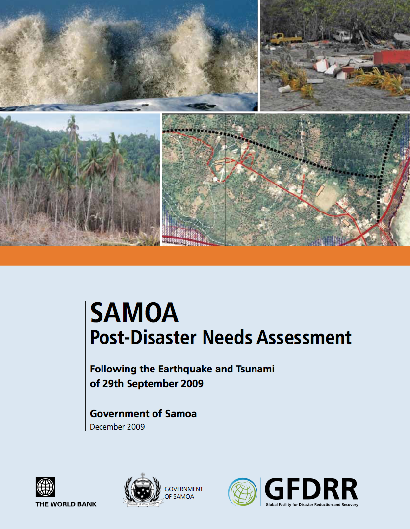 Samoa Post Disaster Needs Assessment GFDRR