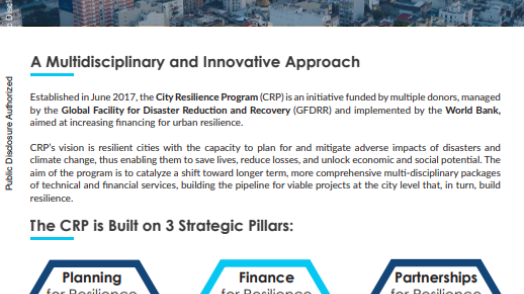 City Resilience Program | GFDRR